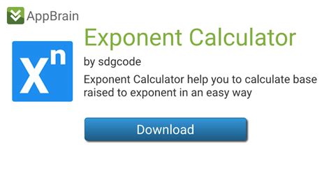 Exponent Calculator For Android Free App Download