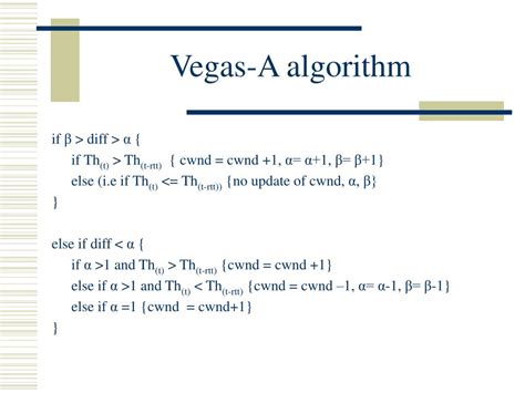 Ppt Improving The Performance Of Tcp Vegas And Tcp Sack