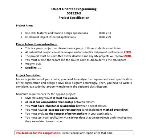 solved object oriented programming 501323 3 project