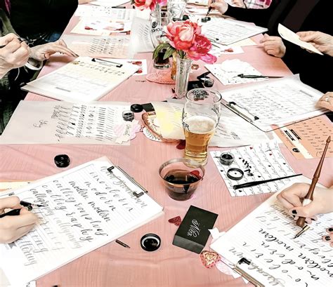 Modern Calligraphy For Beginners At Phase Three Brewery Sip And Script