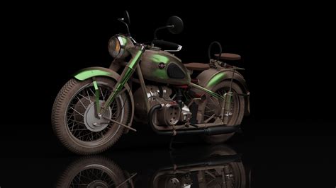 Dnepr M 72 1947 3d Model Blender Behance