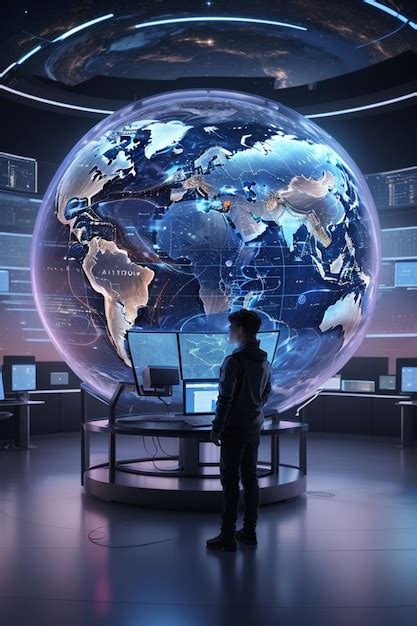 Premium Ai Image Photo Cybersecurity Computer Hacker With Hoodie And Obscured Face Computer