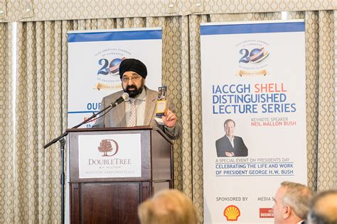 Iaccgh Shell Distinguished Lecture Featuring Neil Bush The Indo American Chamber Of Commerce