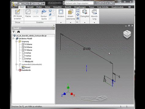 Arbeitsebenen Vermaßen Autodesk Inventor Foren Auf Cad De