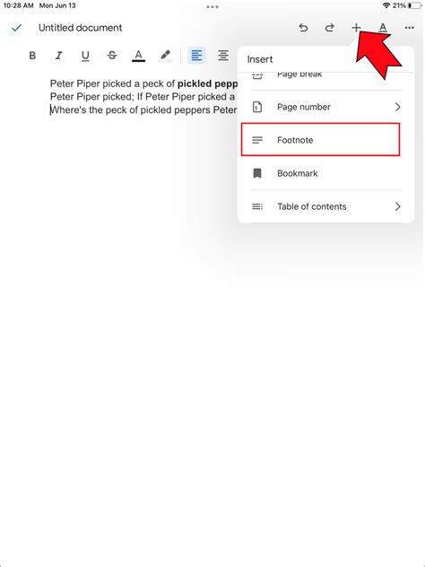 How To Add Footnotes To A Google Doc
