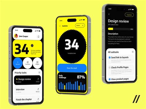task manager mobile ios app app interface design mobile app design