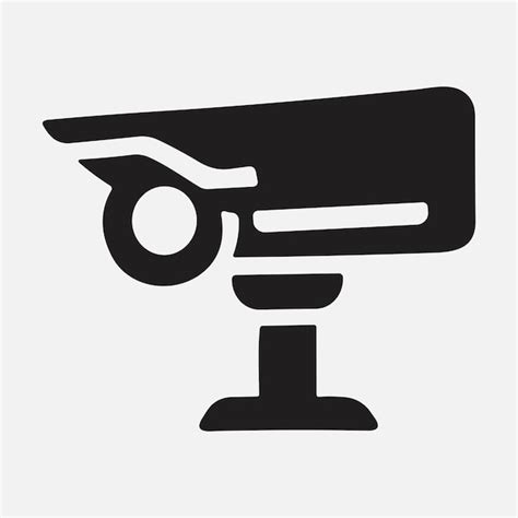 Security Or Surveillance Camera Icons Cctv Camera Icon Vector Graphics