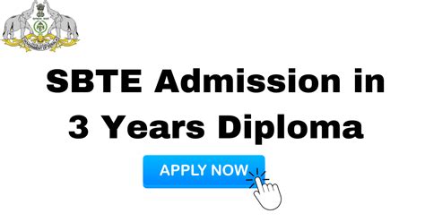 Sbte Admission 2024 In 3 Year Polytechnic Diploma Program