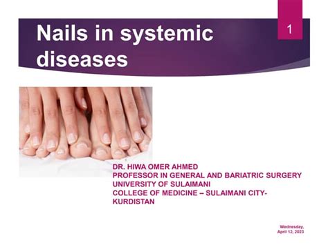 Nails In Systemic Diseasesppt