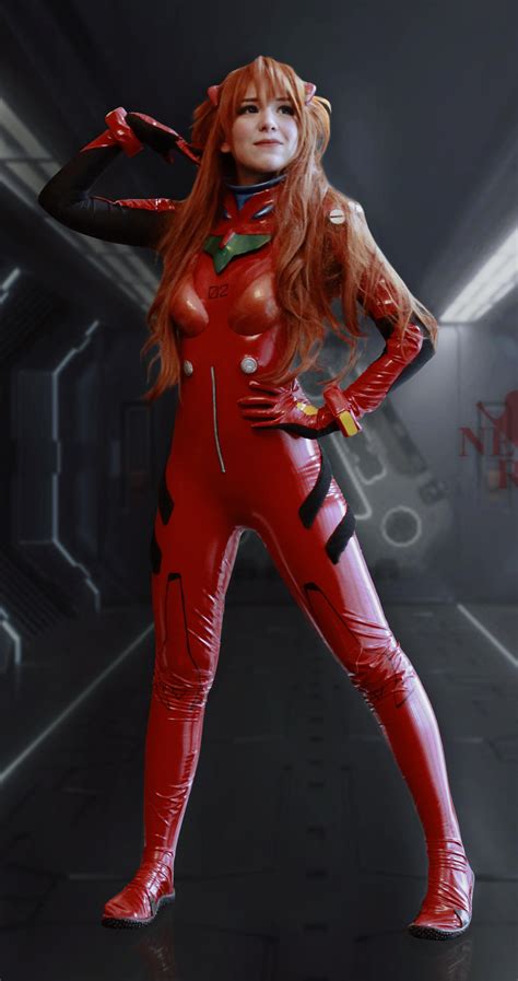 Asuka Plugsuit Cosplay Its A Bit Old But The Edit Is New Hope You Like It R Evangelion