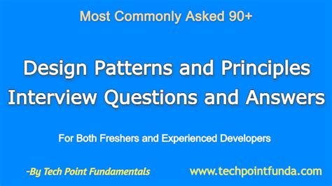 Design Patterns Interview Questions Part 07 Tech Point Fundamentals