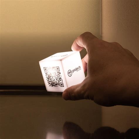 Rechargeable Custom Led Qr Code Cubes Multi Qr Code Sign Payment Sign