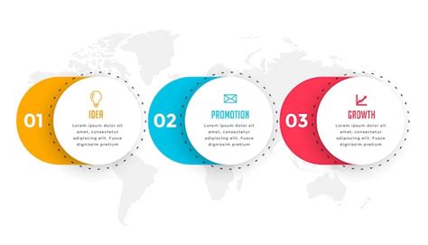 비즈니스 프레젠테이션을 위한 현대적인 인포그래픽 차트 템플릿 무료 벡터