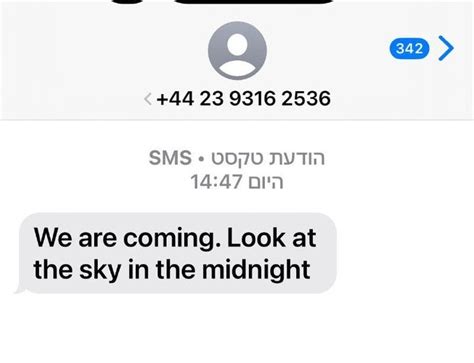Iran Hits Israelis With Psyop Sms We Are Coming Look At The Sky At
