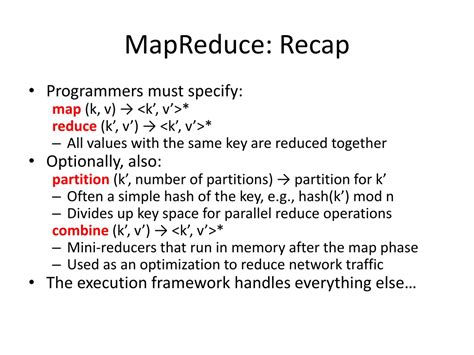 Ppt Mapreduce Algorithm Design Adapted From Jimmy Lin S Slides Powerpoint Presentation Id