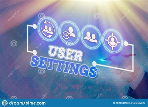 Writing Note Showing User Settings Business Photo Showcasing Configuration Of Appearance