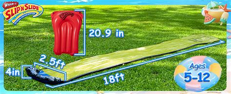Wham O Slip N Slide 18ft Single Wave Rider With Body Boards