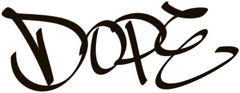 Dope Hand Style Graffiti Jdm Racing Die Cut Vinyl Sticker Decal Bl