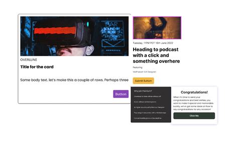 Button Input And Cards Figma