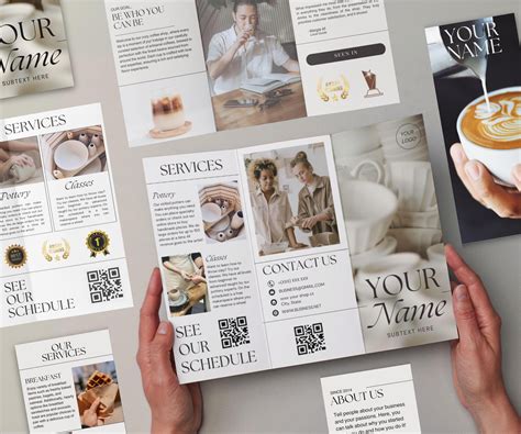 Canva Brochure Design Templates Custom Business Pamphlets With Qr