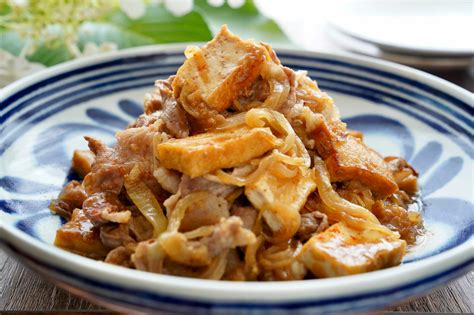 豚肉と厚揚げの簡単レシピ。濃厚でコク旨！豚こまの柔らか炒めの作り方。 やまでら くみこ のレシピ