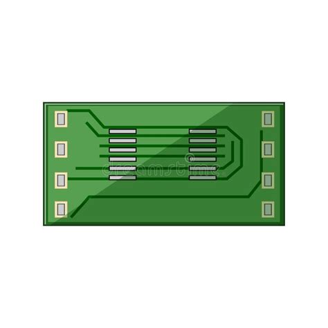 Capacitor Circuit Board Cartoon Vector Illustration Stock Illustration Illustration Of