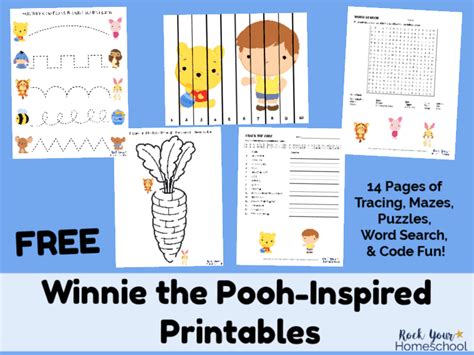 Free Winnie The Pooh Inspired Activity Cube To Get Up And Move Rock