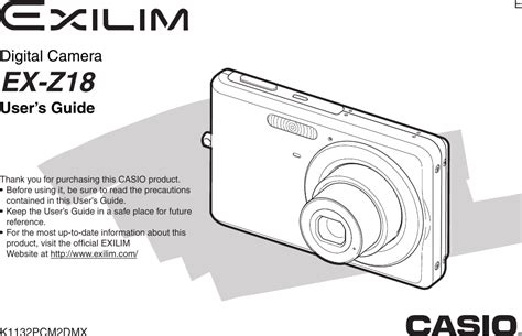 Casio Ex Z Users Manual