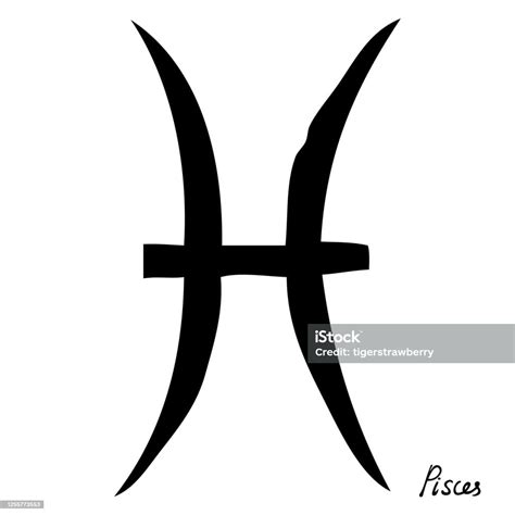 운세 에 대한 물고기자리 조디악 손 그리기 기호 신비한 신비한 신비한 손바닥과 마술 연금술에 사용할 수 있습니다 벡터 개념에 대한 스톡 벡터 아트 및 기타 이미지 Istock