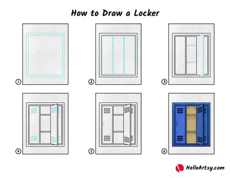 How To Draw A Locker Helloartsy