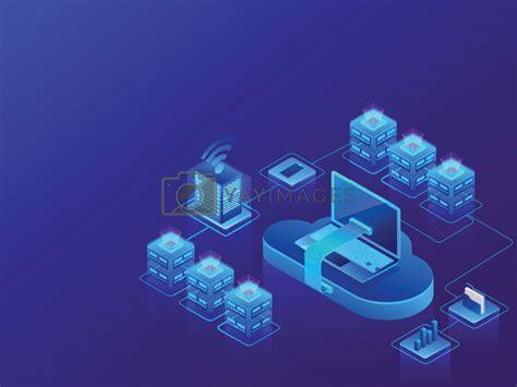 Data Management Concept Based Isometric Design 3d Illustration By Aispl Vectors And Illustrations