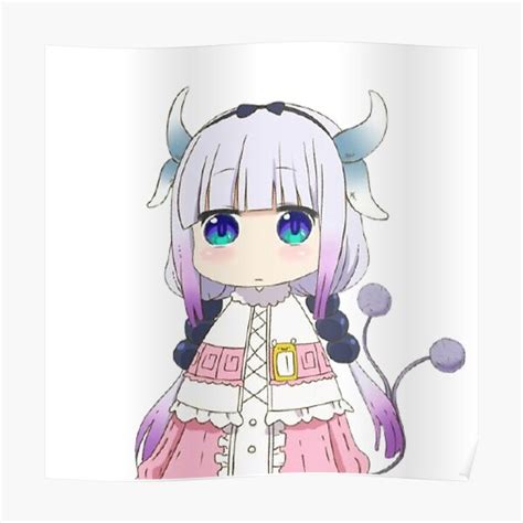 Chibi Miss Kobayashis Dragon Maid Fanart Poster For Sale By