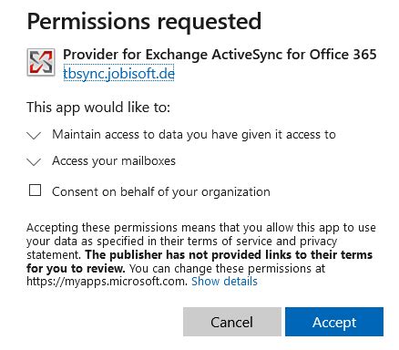 Microsoft Removing Support For EAS Basic Auth Will EAS TBSync Support Oauth Issue