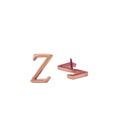Copper Brass Letter Z Doing Goods
