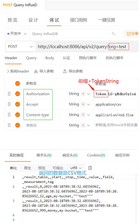 Query With The Influxdb Api