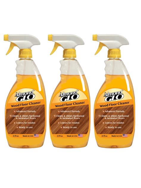 Almond Glo 3 Pack Wood Floor Cleaner 22 Oz Homeplace