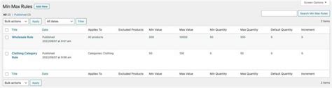 Woocommerce Minimum Maximum Quantity And Order Plugin