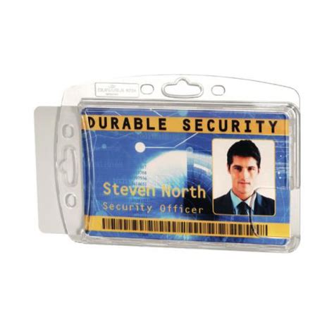 Durable Secure Enclosed 2 Card Db80764 Name Badge Accessories
