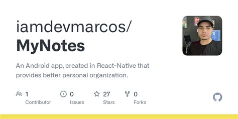 GitHub Iamdevmarcos MyNotes An Android App Created In React Native