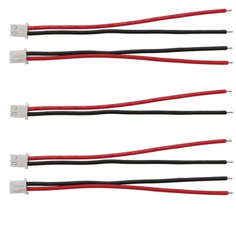 5pcs 22awg Silicone 1s Rc Lipo Battery Balancer Charger Plug Wire