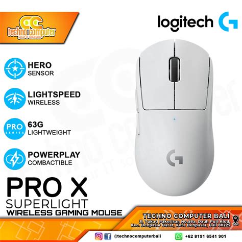 Logitech G Pro X Superlight Wireless White Gaming Mouse Wireless