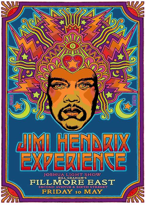 High Quality Jimi Hendrix Vintage Gig A2 Size Poster Pixie Posters