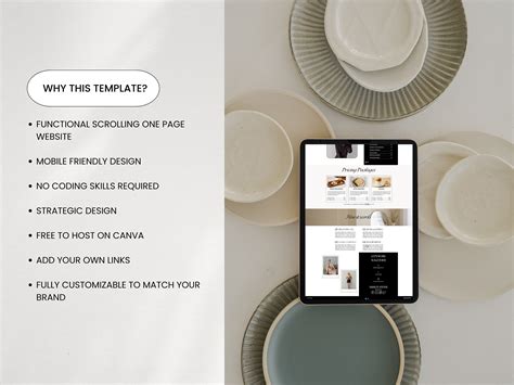Minimalist UGC Portfolio Canva Website Template UGC Landing Page Website Editable Canva Template