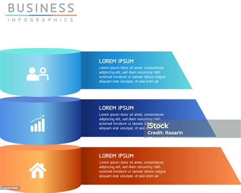 벡터 일러스트레이션 인포그래픽 디자인 템플릿 마케팅 정보 3가지 옵션 또는 단계 3에 대한 스톡 벡터 아트 및 기타 이미지