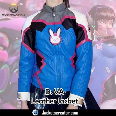 Overwatch Dva Jacket Jackets Creator Jackets Blue Leather Jacket Leather Jacket