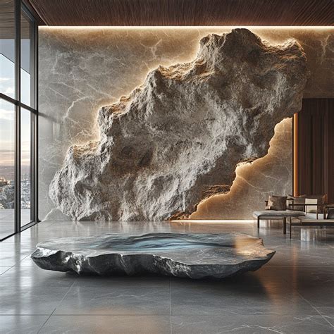 Живой камень в 2025 г Дизайн экстерьера дома Индустриальный стиль интерьера Искусственные