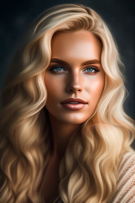 Lexica A Portrait Of A Beautiful Blonde Woman Fine Art Photography