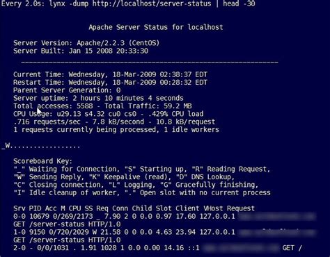 Bens Journal Apache Monitoring From The Command Line