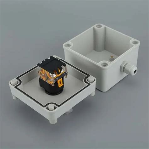 Plastic Waterproof IP65 Electric Push Button Switch Enclosure Single Hole Button Control Box