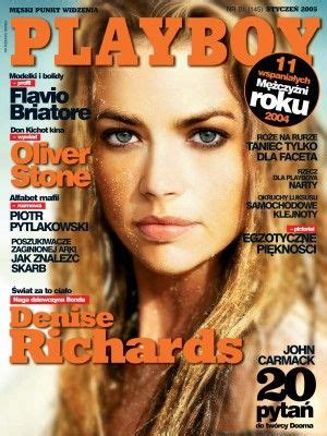 Denise Richards Playboy Magazine January 2005 Cover Photo Poland